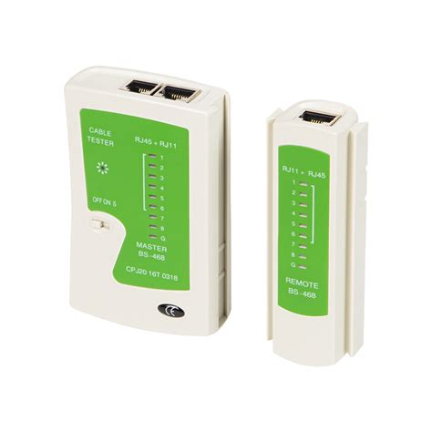 Тестер за мрежови кабели за мрежови кабели Rj45 и Rj11 Emag Bg