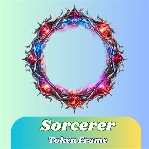 Sorcerer Token Border Frame Dnd Digital Token For Dnd Foundry Vtt