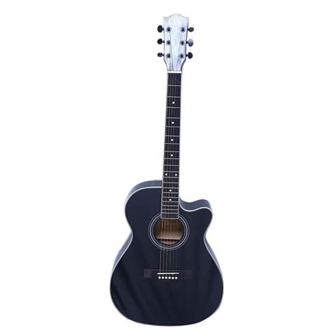 Cg 48 Acostic Guitar Wooden Black Guitar Paradise