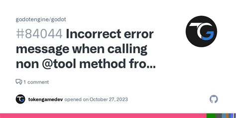 Incorrect Error Message When Calling Non Tool Method From Tool Script · Issue 84044