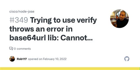 trying to use verify throws an error in base64url lib cannot read properties of undefined