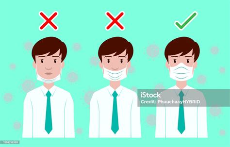 오로나바이러스 를 방지하기 위해 얼굴 마스크를 올바르게 착용 N95 페이스 마스크에 대한 스톡 벡터 아트 및 기타 이미지 N95 페이스 마스크 건강한 생활방식