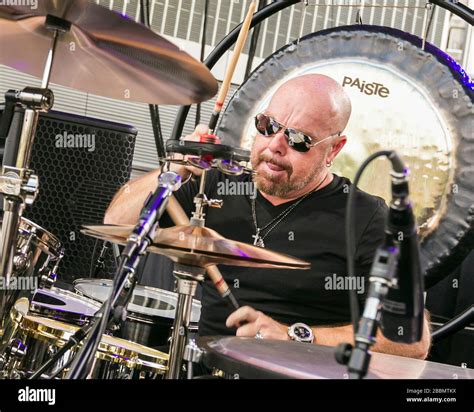Drummer Jason Bonham Son Of Legendary Drummer John Bonham Performs At