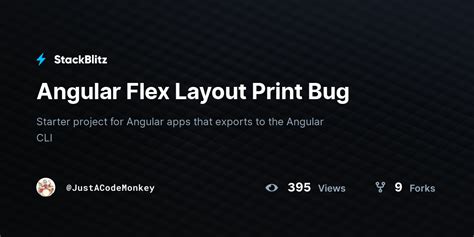 Angular Flex Layout Print Bug Stackblitz