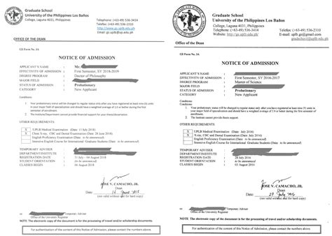 Tambay Ng Bayan Probationary Vs Regular Status During Admission In Uplb Graduate School