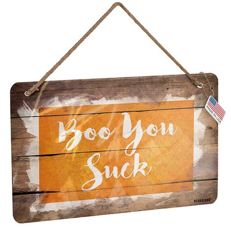 Neonblond Metal Sign Boo You Suck Halloween Orange Silly Rabbit Easter Is For Jesus Sign
