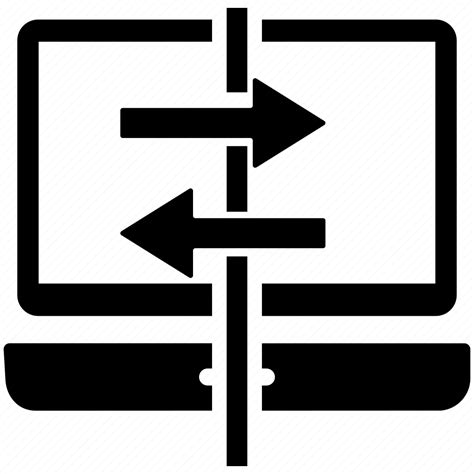 Data File Transfer Data Sharing Data Transfer Data Transformation Data Transmission Icon