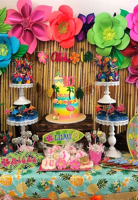 How To Make Giant Hawaiian Paper Flowers Luau Party Decorations