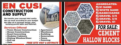 En Cusi Construction And Supply