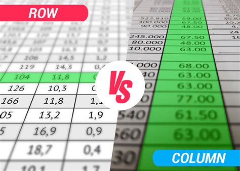 What Is A Column Vs Row