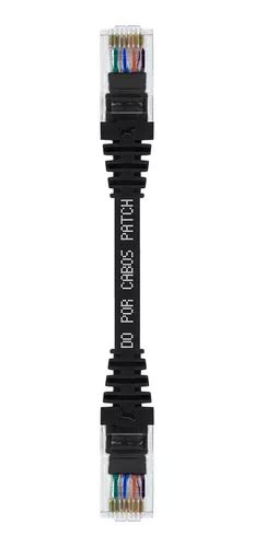 Patch Cord Cat6 100 Cobre 20 Centímetros Rede Kit 10un