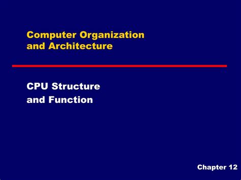 Ppt Computer Organization And Architecture Powerpoint Presentation