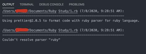 Couldn T Resolve Parser Ruby Issue Prettier Plugin Ruby GitHub