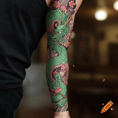 Neo Traditional Japanese Tattoo Sleeve