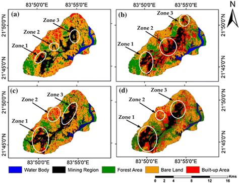 Lulc Map Of The Jharsuguda Coalmines Region Derived Using Svm