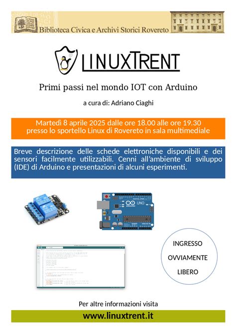 Primi Passi Nel Mondo Iot Con Arduino Linuxtrent