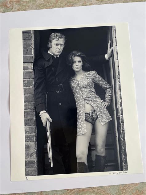 Terry Oneill Michael Caine And Geraldine Moffat Filming Get Carter