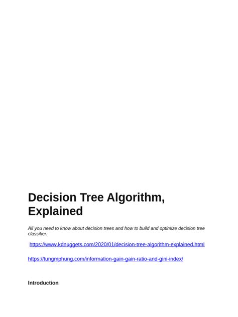 decision tree algorithm part 1 id3 pdf
