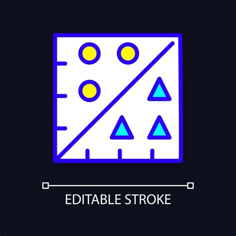 Analytics Of Data Mining Process Rgb Color Pixel Perfect Icon For Dark