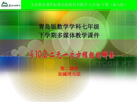 1022 二元一次方程组的解法课件2word文档在线阅读与下载无忧文档 1022 二元一次方程组的解法课件2word文档在线阅读与下载无忧文档