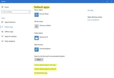 An App Default Was Reset Notification Error On Windows