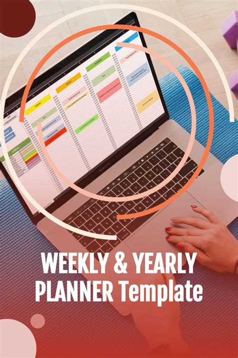 Weekly And 2023 Yearly Schedule Excel Templates Instant Download Etsy Excel Templates