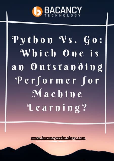 python vs go for machine learning which is best pdf