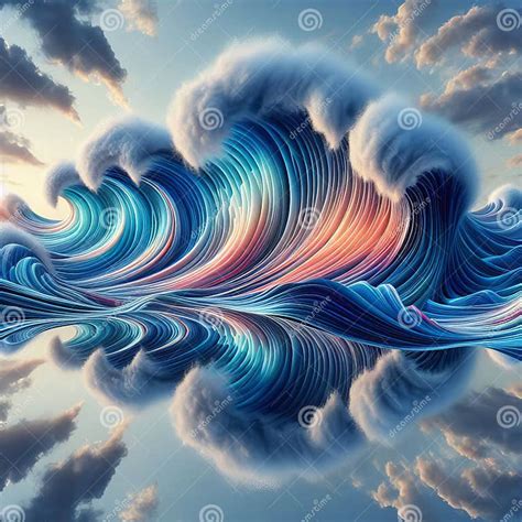 Wave Interference The Phenomenon Of Two Or More Waves Cobining Stock Image Image Of Phenomeno