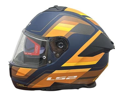 Ls2 Ff808 Vintage Mate Azul Naranja All Road