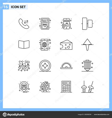 Group Outlines Signs Symbols Cover Page Shopping Book Vertical Editable Stock Vector By ©flatart