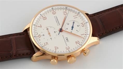 Lot Iwc Schaffhausen Portugieser Chronograph Automatic Ref Iw3714