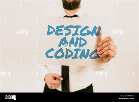 Text Caption Presenting Design And Coding Conceptual Photo Html And Programming Cross Platform