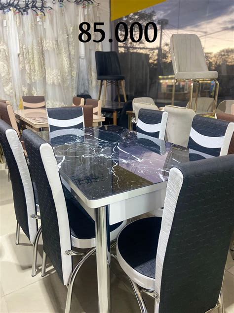 Բարձրակարգ Կահույք Բացվող սեղան և 6 աթոռ միասին արժի 85 000 դրամ գործում է օնլայն ապառիկ