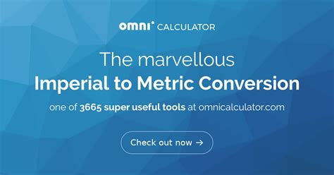 Imperial To Metric Conversion