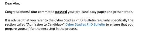 Abulfaz Hajizada On Linkedin Im Excited To Share That I Have Passed My Pre Candidacy Paper And…