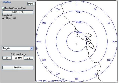 NavMonPc Coastline Plotting