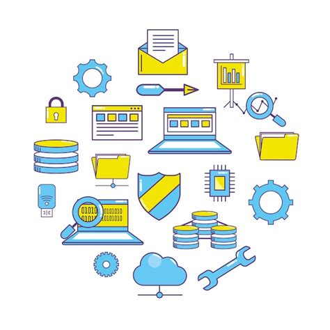 Premium Vector Technology Data Center Tools Server