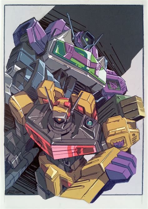 Sixshot And Shockblast Transformers And 1 More Drawn By Marble V