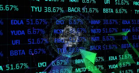 Image Of Stock Market Data Processing Over Plexus Networks And Spinning