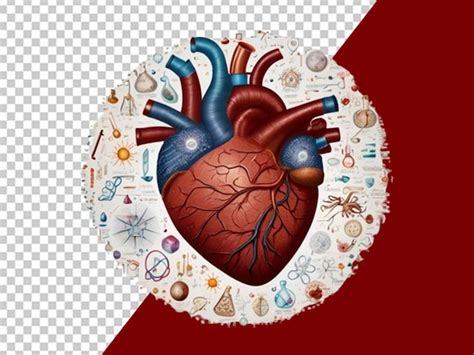 Premium Psd Science Heart