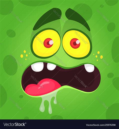 Zombie Face Cartoon