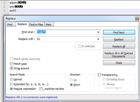 Regex Replacing At Beginning Of Line In Notepad Stack Overflow