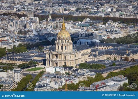 Beautiful Architecture Of The Les Invalides Building With A Golden Dome
