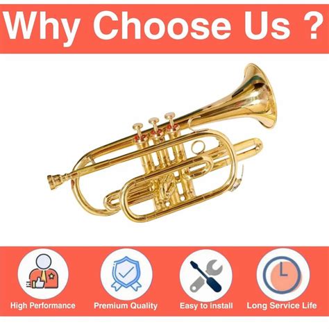 Rmze Professional Cornet 111 Gold Cornet Set Brass Musical