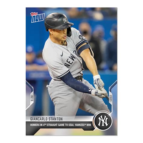 Giancarlo Stanton 2021 Mlb Topps Now® Card 874 Pr 346
