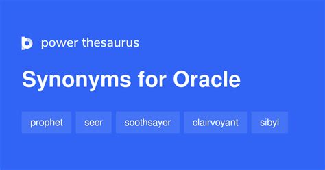 Oracle Synonyms 1 147 Similar Words And Phrases