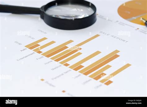 Business Graph Analysis Report Stock Photo Alamy