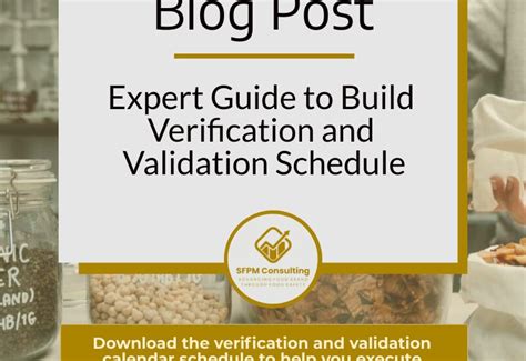 Expert Guide To Build Verification And Validation Schedule