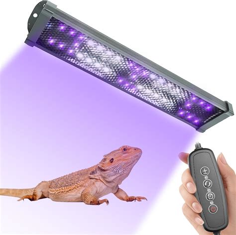 Mixjoy 11 Inch Dimming Led Uva Uvb Light For Reptiles Uvb 200uvb 100 15w Led