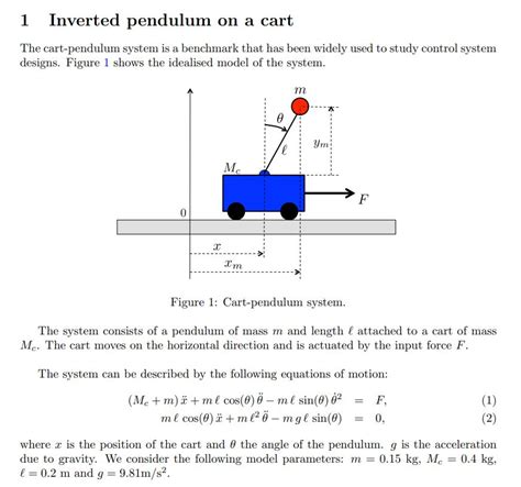 Solved Model The Nonlinear System 1 1 In This Section Your